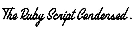 The Ruby Script Condensed Bold Font Webfont And Desktop Myfonts