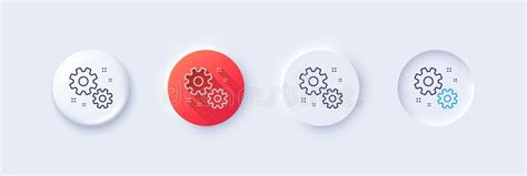 Work Line Icon Business Management Sign Line Icons Vector Stock Vector Illustration Of