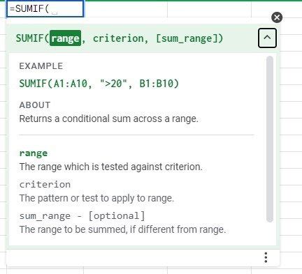 How To Use SUMIF In Google Sheets Spreadsheettricks