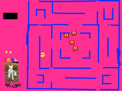 Pac Man Pixel Art Maze