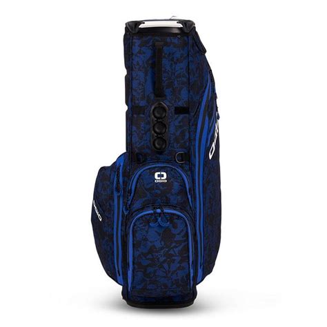 Ogio All Elements Hybrid Stand Bag Blue Floral Abstract Click Golf