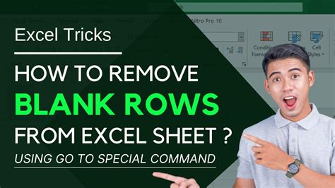 How To Remove Blank Or Empty Rows By Using Go To Special Command In