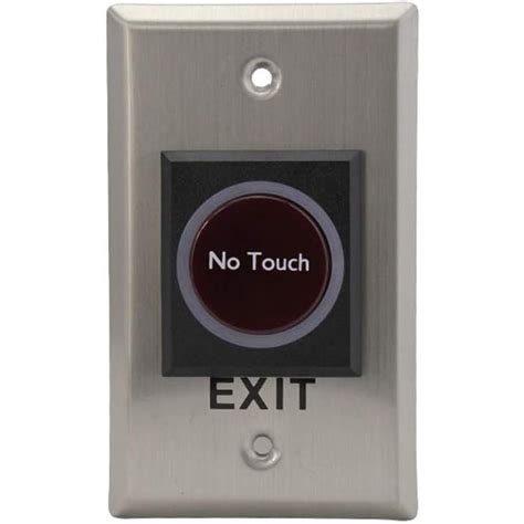 Touchless No Touch Door Infrared Sensor Exit Button Switch For Access Control Systems Gates And