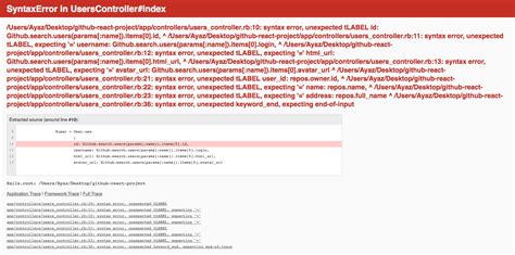 Ruby On Rails Unexpected Tlabel Expecting Error Stack Overflow
