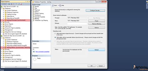 How To Set Up Database Mirroring In Windows Workgroup