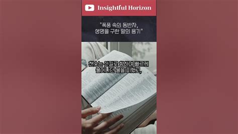 폭풍 속의 동반자 생명을 구한 말의 용기 Youtube