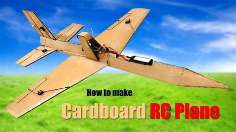 How To Make Rc Airplane From Cardboard Youtube
