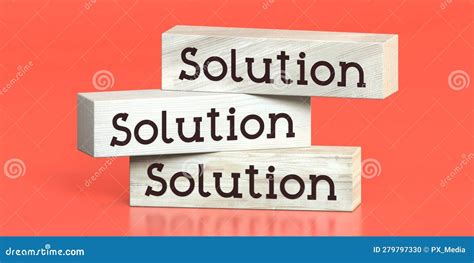 Solution Words Shows Success Resolution Solving And Solved Royalty Free