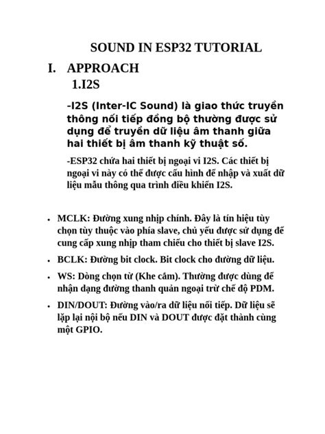 Sound In Esp32 Turial Pdf