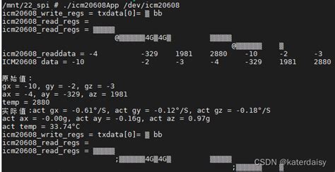 Linux使用spi读取icm20608传感器数值一直显示0icm20608获取不到id Csdn博客