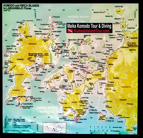 Komodo Island Map
