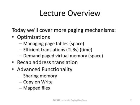Ppt Operating Systems Ece344 Powerpoint Presentation Free Download