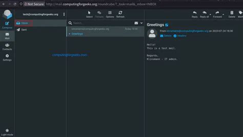 Deploy Mail Server On Debian 12 With Postfix Dovecot Mysql And Roundcube Computingforgeeks