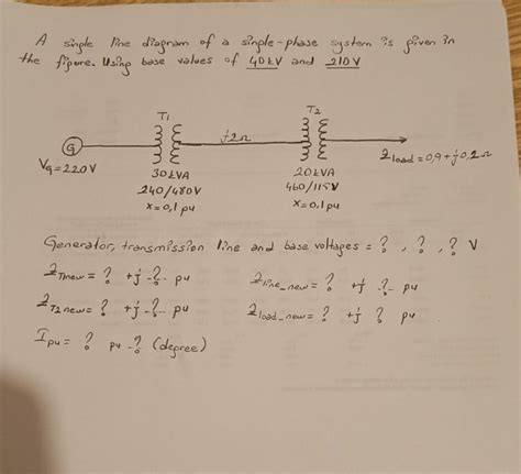 Solved A The Figure Using Single Line Diagram Of A Chegg