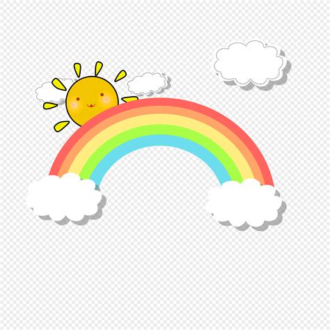 만화 무지개 태양 이미지 사진 401098522 무료 다운로드