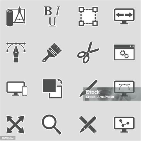 디자인 아이콘입니다 스티커 디자인입니다 벡터 일러스트입니다 3차원 형태에 대한 스톡 벡터 아트 및 기타 이미지 3차원 형태 가위 개발 Istock