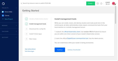 how to create a managed kubernetes cluster on digitalocean