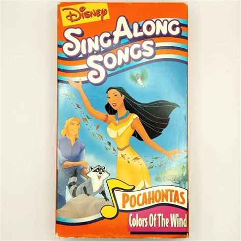 Disneys Sing Along Songs Pocahontas Colors Of The Wind Vhs Singalong Music Video £1436