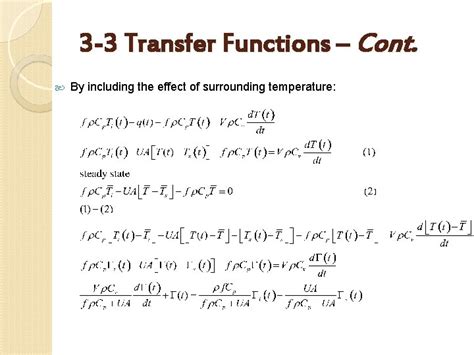 Chapter 3 Simple Process Dynamics And Transfer Function