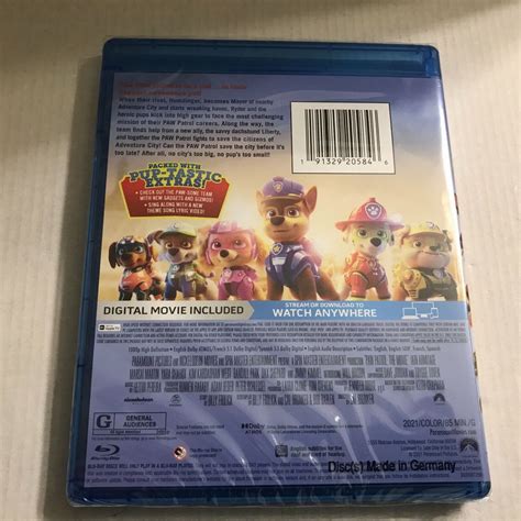 New Paw Patrol The Movie Blu Ray Digital Sealed