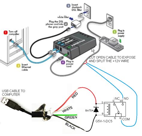 How Would I Use A Transistor To Switch My DSL Modem Electrical Engineering Stack Exchange