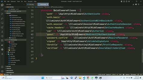 laravel 9 membuat middleware di laravel youtube