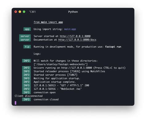 Getting Started With Fastapi Websockets Better Stack Community