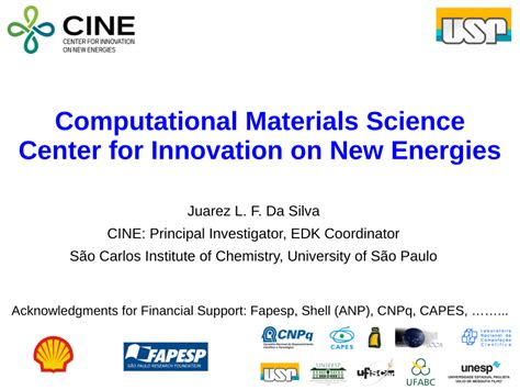 Pdf Computational Materials Science Center For Innovation On New Energies