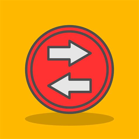 Two Way Arrow Vector Icon Design 27702317 Vector Art At Vecteezy