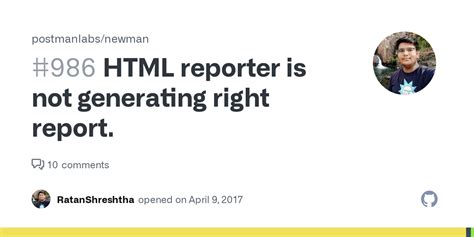 HTML Reporter Is Not Generating Right Report Issue 986