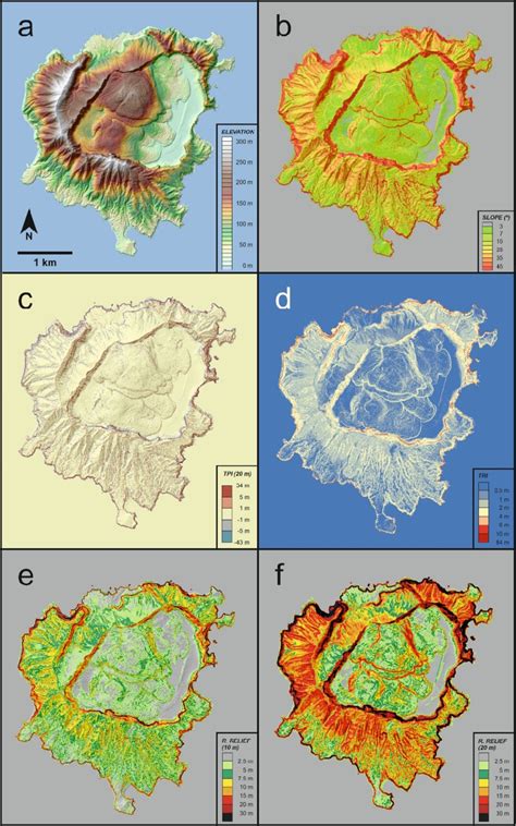 Geomorphic Parameters Used To Classify The Terrain Of Tūhua A 1 M