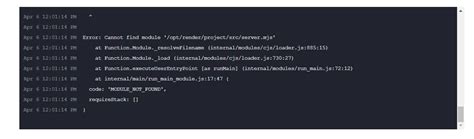 Error Cannot Find Module Node Path Render