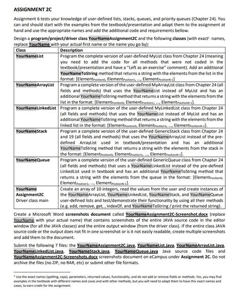 Assignment 2c Assignment 6 Tests Your Knowledge Of