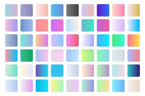 Vector Gradient Set Multicolor Sphere Stock Vector Illustration Of