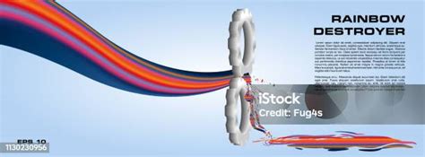 추상 흐름 유체 웨이브 2 장비와 함께 파괴 3d 현대 유행 스타일 전단지 배너 배경 파란색에서 곡선 벡터 그래픽 3차원 형태에 대한 스톡 벡터 아트 및 기타 이미지