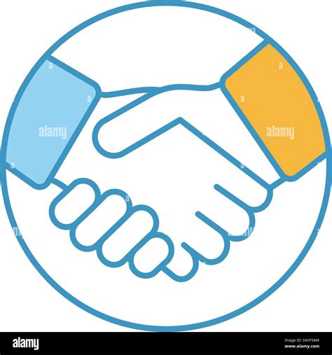 Commitment Color Icon Trust Business Deal Agreement Contract Handshake Partnership