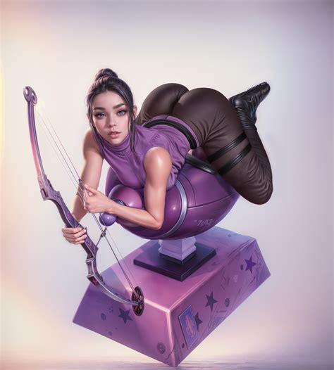 Rule 34 1girls Ai Assisted Ai Generated Archer Big Breasts Black Hair Boots Bow Weapon