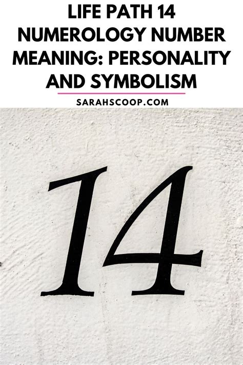 Life Path 14 Numerology Number Meaning Personality And Symbolism Sarah Scoop