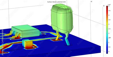 Computer 3d Modeling Of Printed Circuit Board Of Electronic Device Investigation Of