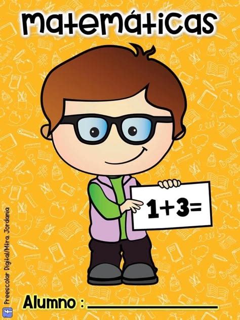 Caratula De Matematica Para Primaria