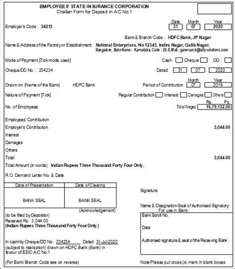 How To Record Employers Esi Contribution And Esi Payments In
