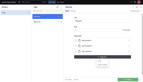 sanity and next js open source starter