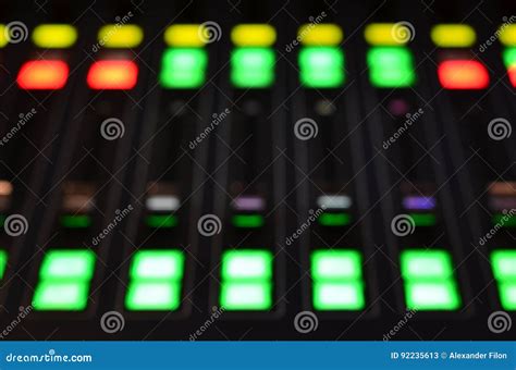 Digital Sound Mixer Stock Image Image Of Fader Faders 92235613