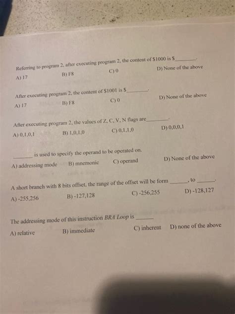 solved program 2 variable data section org ramstart