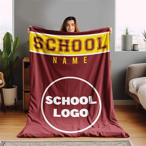 Custom College Blanketpersonalized School Blankett For Senior 2024