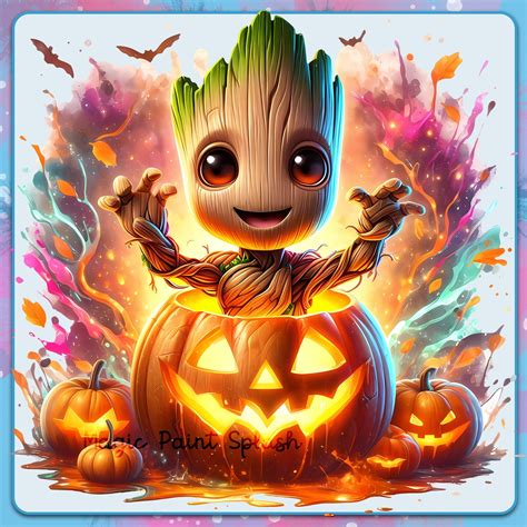 Printable Groot Pumpkin Stencil Pattern And Stencils