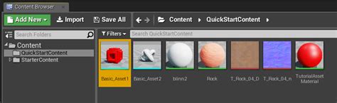 Artist Quick Start Unreal Engine Documentation