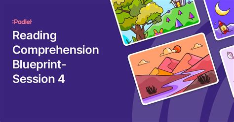 Reading Comprehension Blueprint Session 4