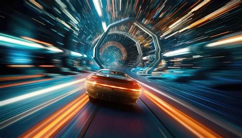 Premium Ai Image A Detailed Photo Of Warp Speed Photorealistic Full Shot