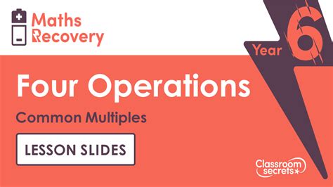 Year 6 Common Multiples Lesson Slides Classroom Secrets Classroom Secrets